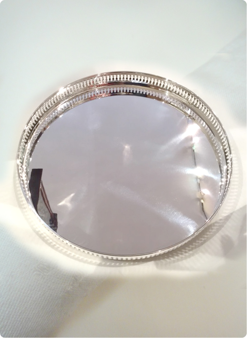 Christian & Katja : Tablett rund